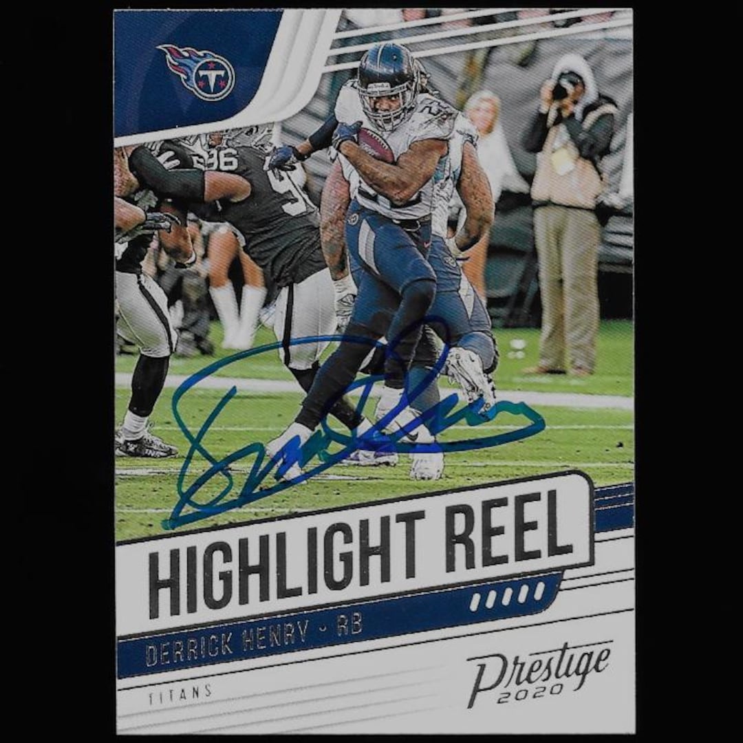 Derrick Henry Autograph Signed Panini Card Titans - Etsy