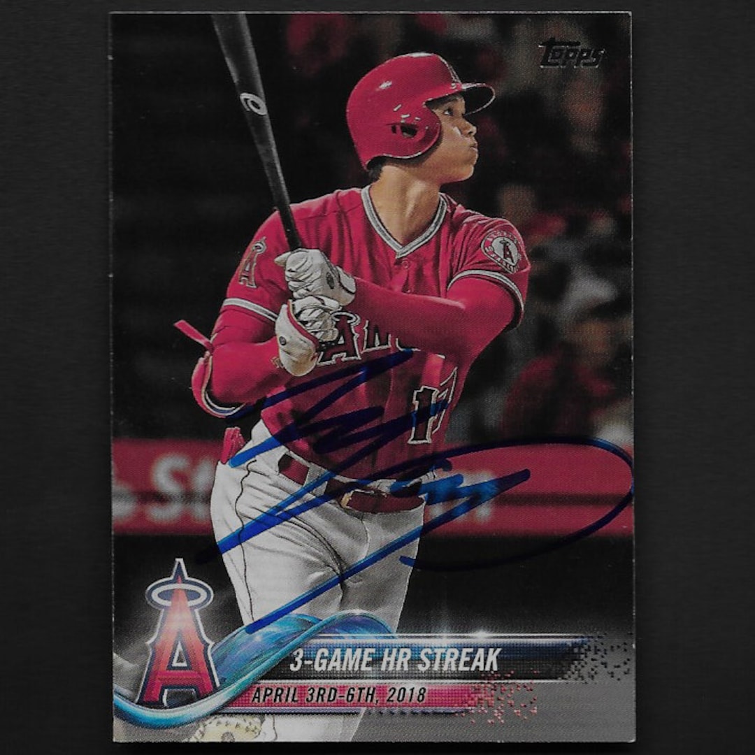 Shohei Ohtani Autograph Signed 2018 Topps Rookie Card 189 - Etsy