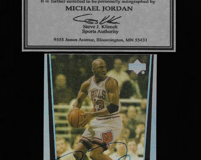 Michael Jordan Autograph Signed 1999 Upper Deck Card #105 W/coa Bulls ...