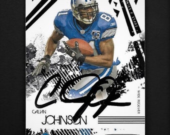 Calvin Johnson Card - Etsy