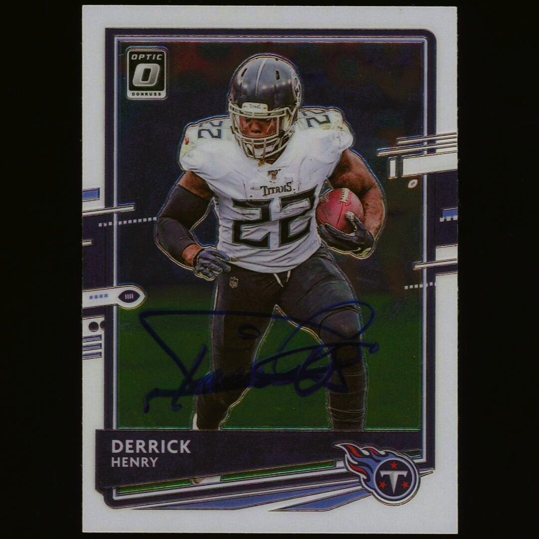 Derrick Henry Autograph Signed 2020 Panini Card #95 Titans - Etsy