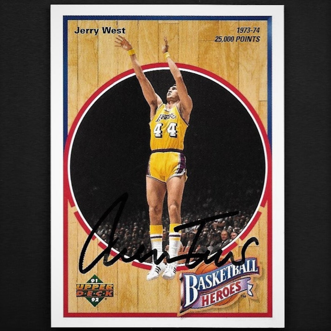 Jerry West Autograph Signed 1992 Upper Deck Card #6 Lakers Nice! - Etsy