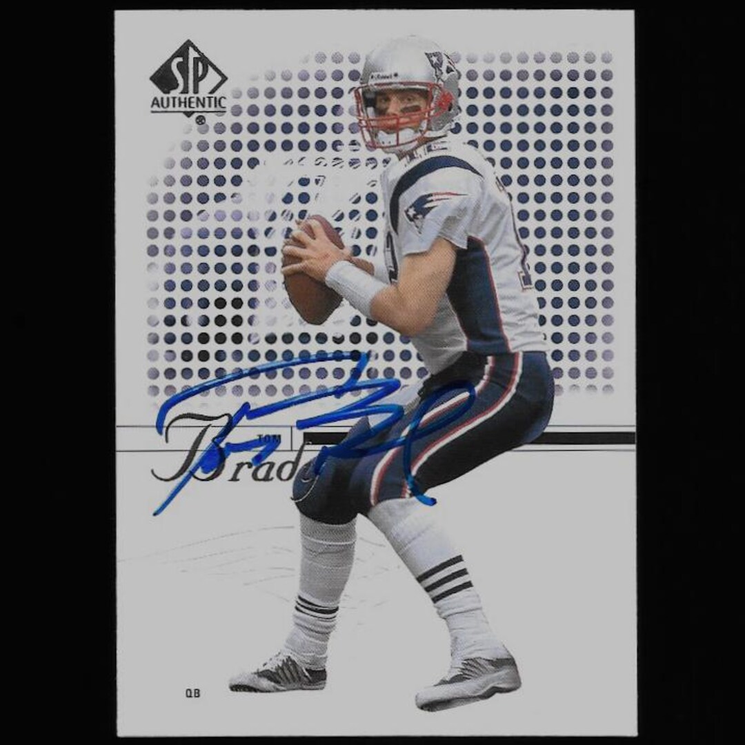 Tom Brady Autograph Signed 2002 Upper Deck Card #1 Patriots - Etsy