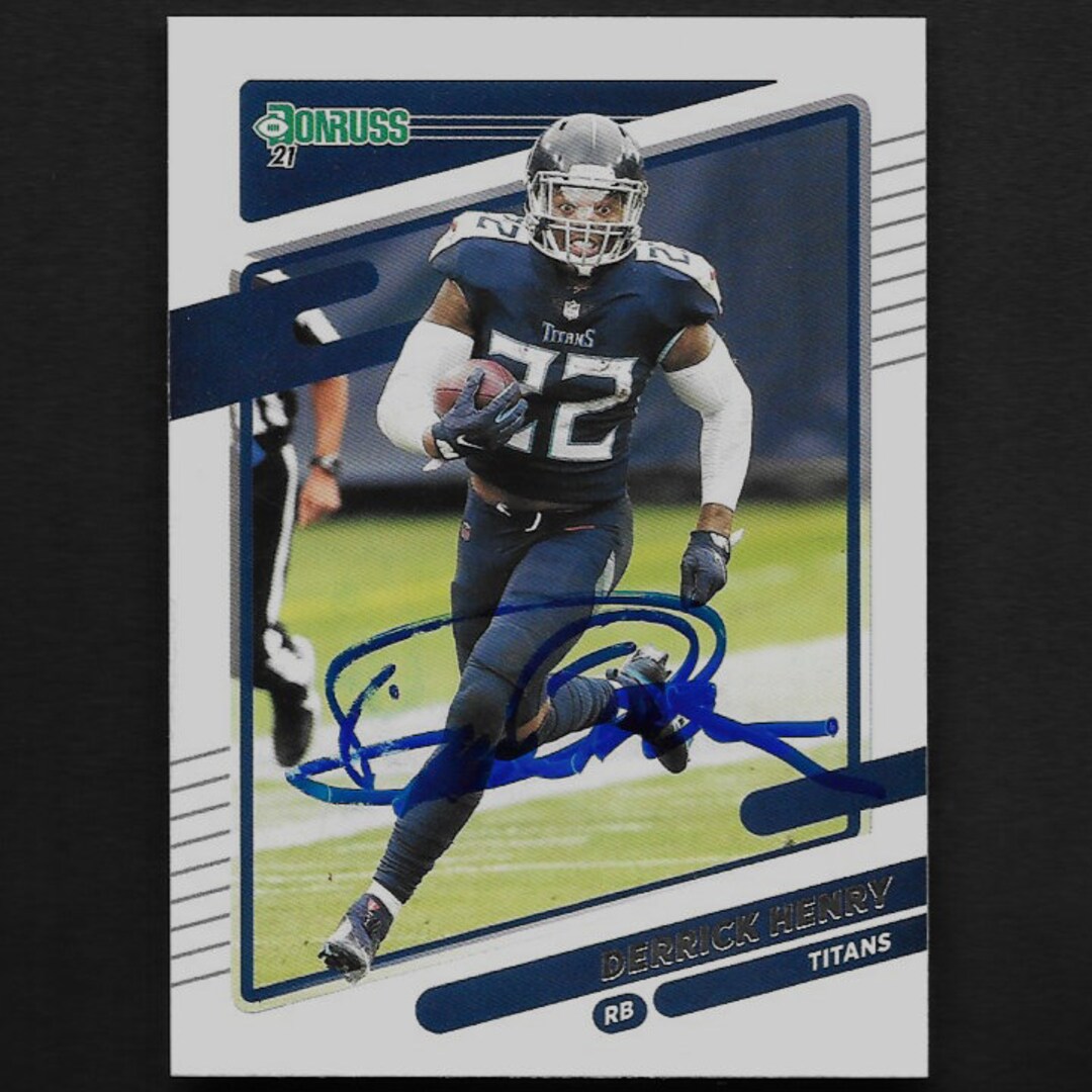 Derrick Henry Autograph Signed 2021 Panini Card #14 Titans - Etsy