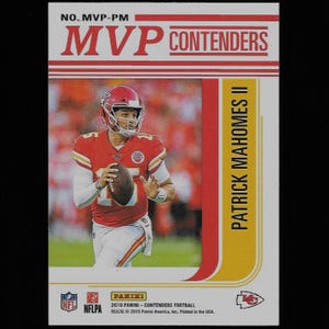 Patrick Mahomes II Autograph Signed 2019 Panini Card Chiefs - Etsy