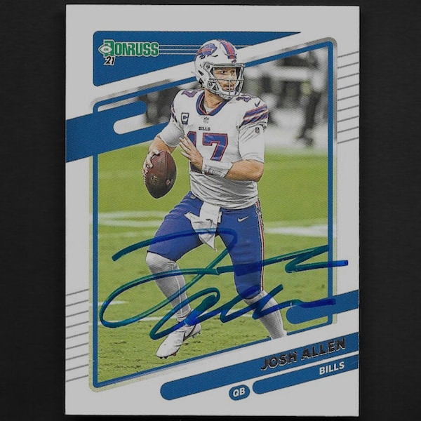 Josh Allen Autograph Card - Etsy