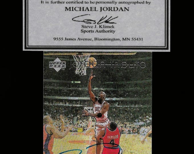 Michael Jordan Autograph Signed 1998 Upper Deck Reflections Card #82 W ...