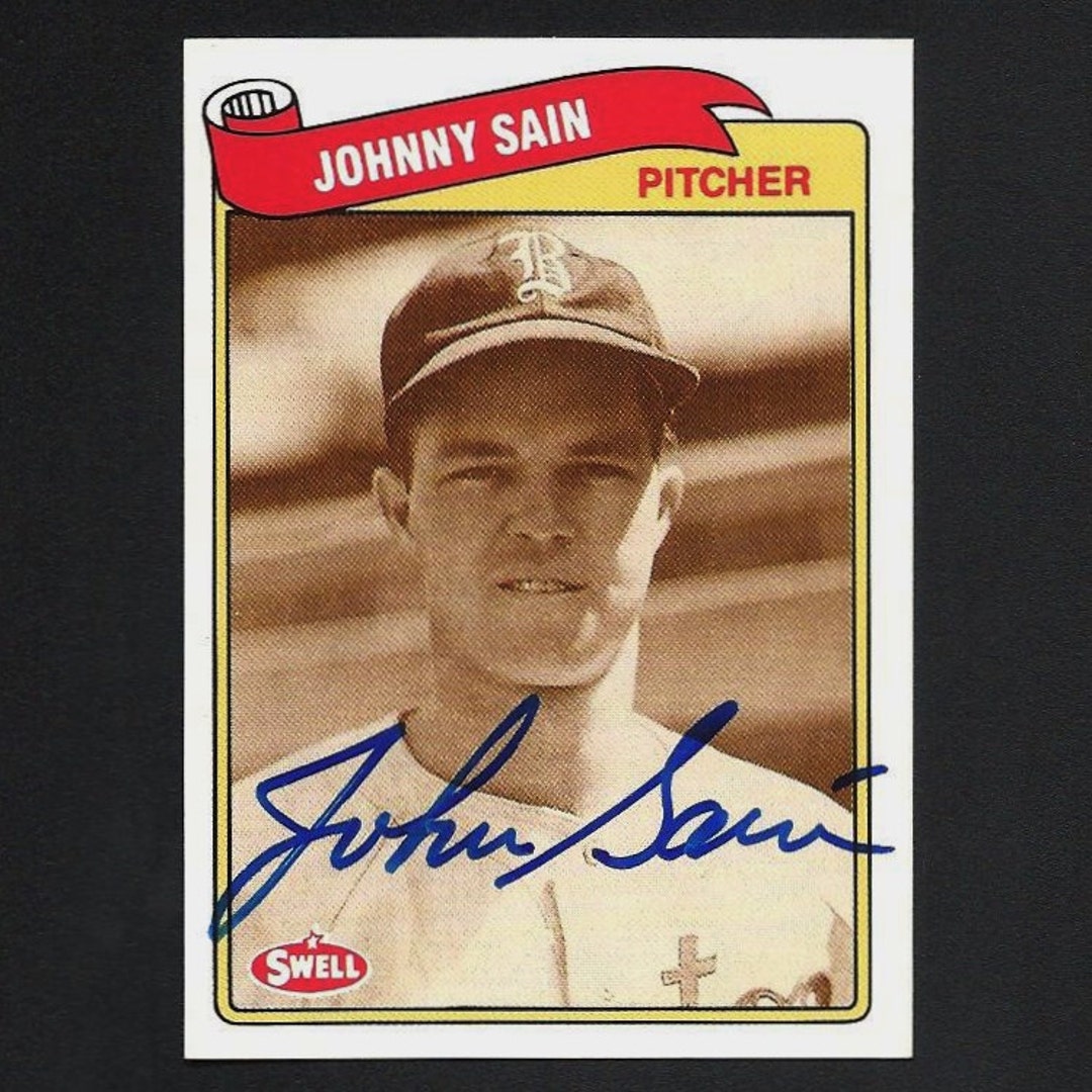 Johnny Sain Autograph Signed 1989 Swell Card #121 Braves Nice! - Etsy