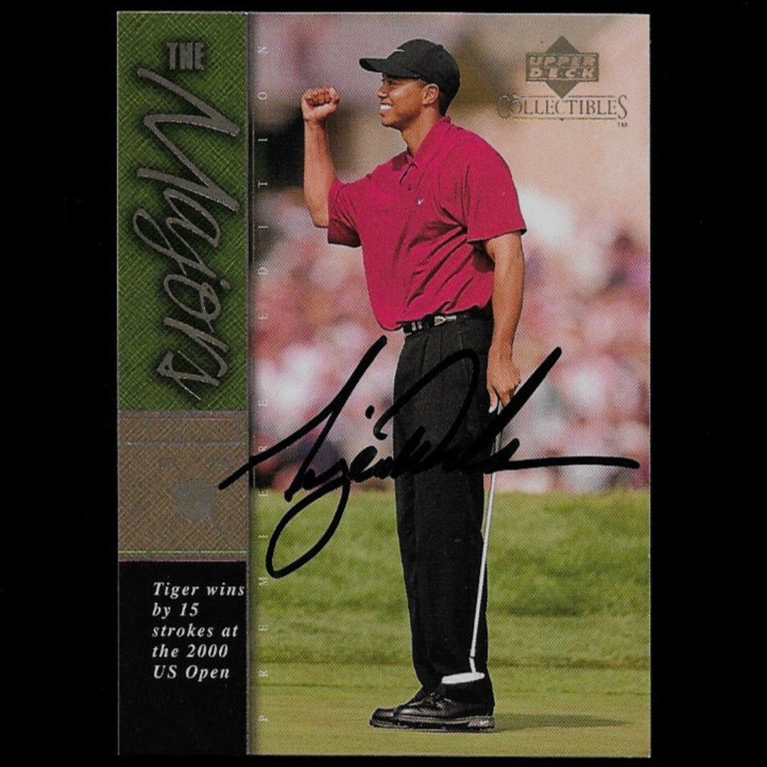 Tiger Woods Autograph Signed 2001 Upper Deck Rookie Card 19 - Etsy