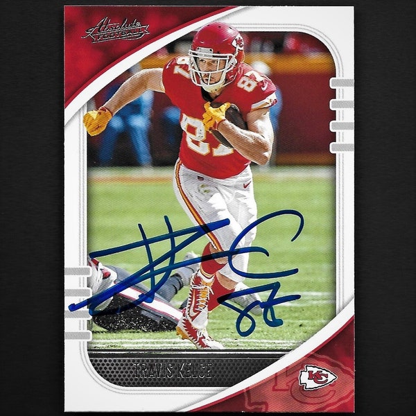 Travis Kelce Autograph Card - Etsy
