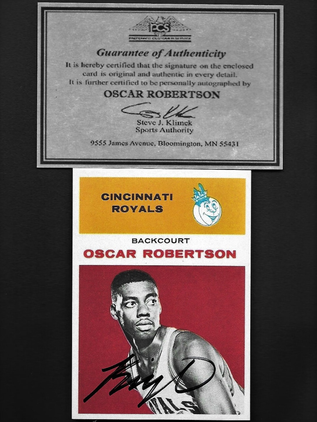 Oscar Robertson Autograph Signed 1961 Fleer Rookie RP Card #36 W/coa ...