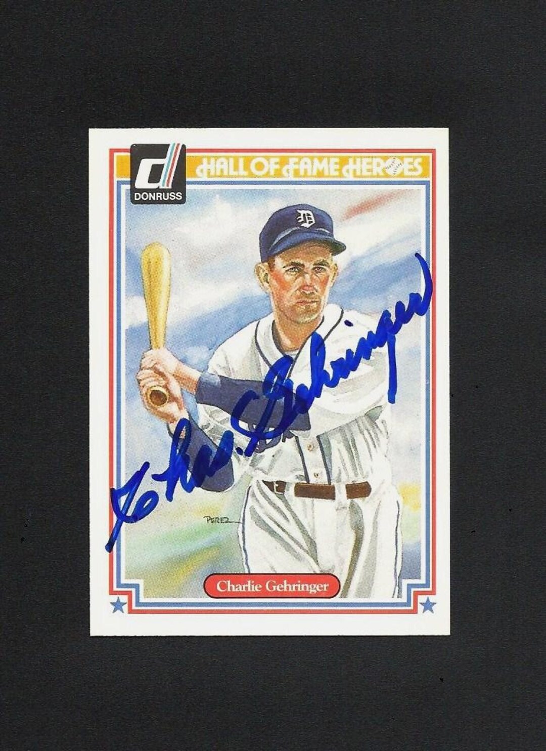 Charlie Gehringer Autograph Signed 1983 Donruss Card 28 Tigers Nice - Etsy