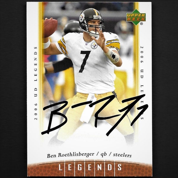 Ben Roethlisberger Autograph Cards - Etsy