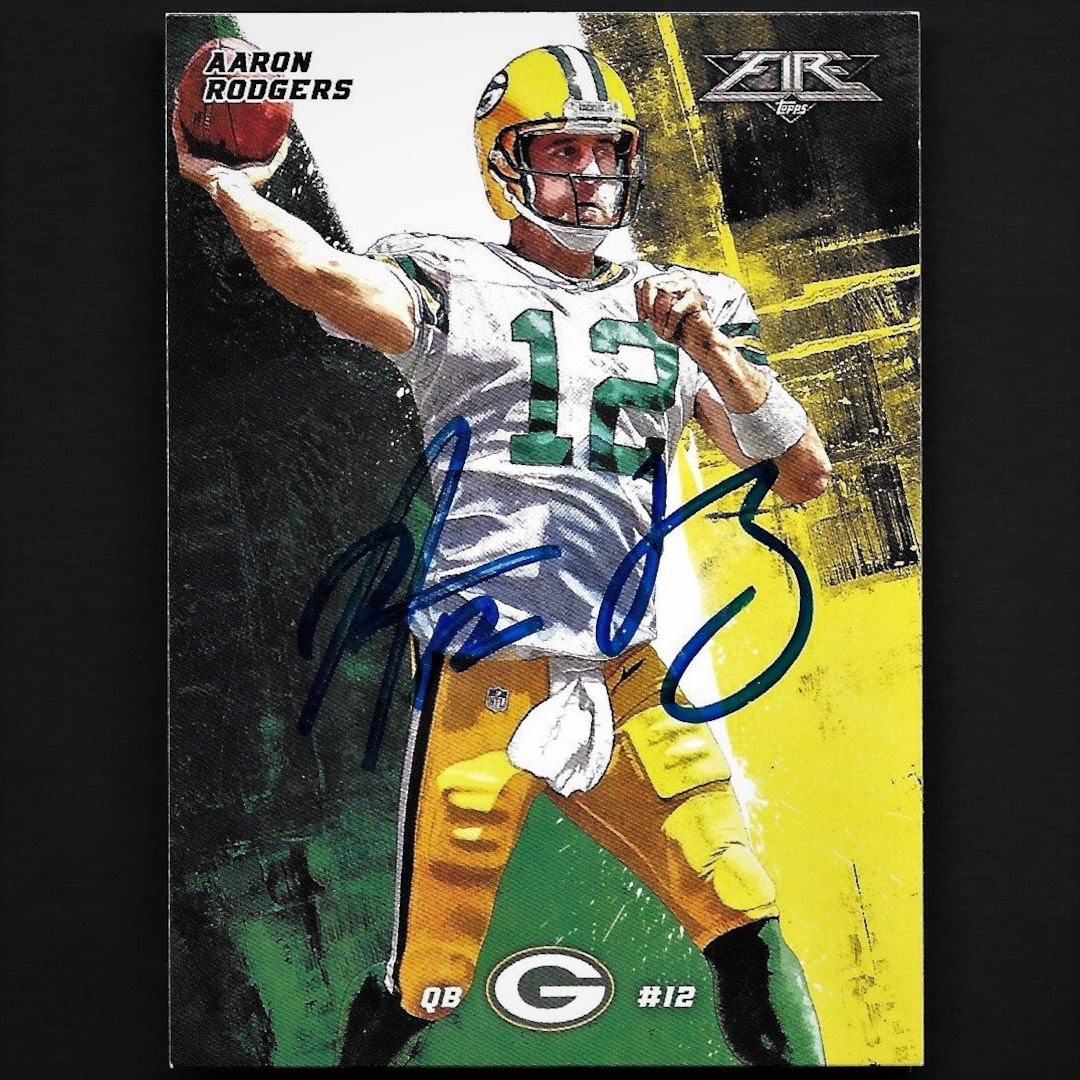 Aaron Rodgers Autograph Signed 2015 Topps Card #3 Packers - Etsy