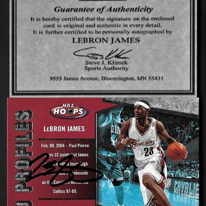Lebron James Autograph Signed 2006 Fleer Card 15 W/coa Cavaliers - Etsy