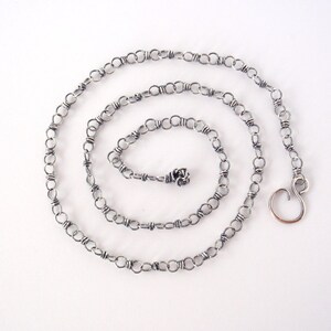 45cm Sterling Silver Chain 18 Inch Handmade Chain Antiqued Eco-friendly ...