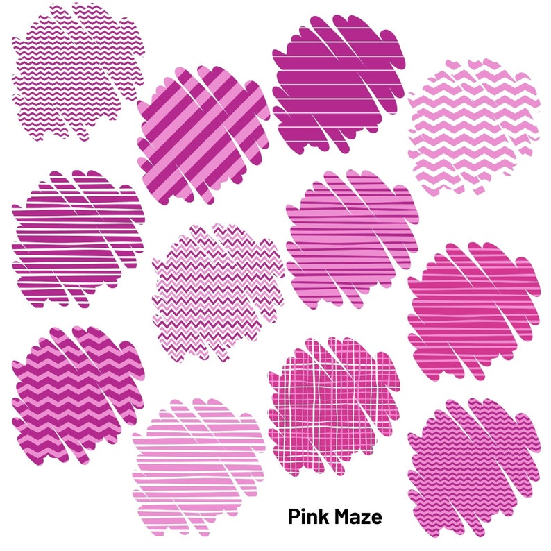 Pink Maze Digital Paper Clipart - Seamless Pink Backgrounds for ...