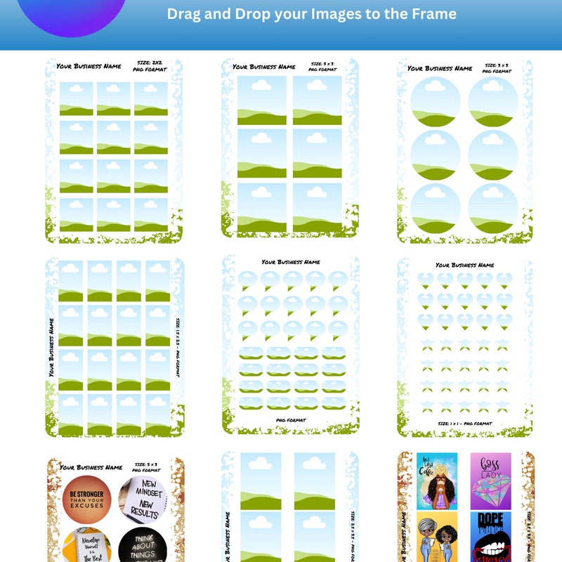 Sticker Frames - Etsy