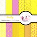 Party Yellows Digital Paper Clipart - Vibrant Seamless Backgrounds for ...
