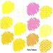 Party Yellows Digital Paper Clipart - Vibrant Seamless Backgrounds for ...