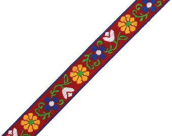 Jacquard Ribbon 1 9/16 40mm 100% Poly & Metallic Fortius Priced per ...