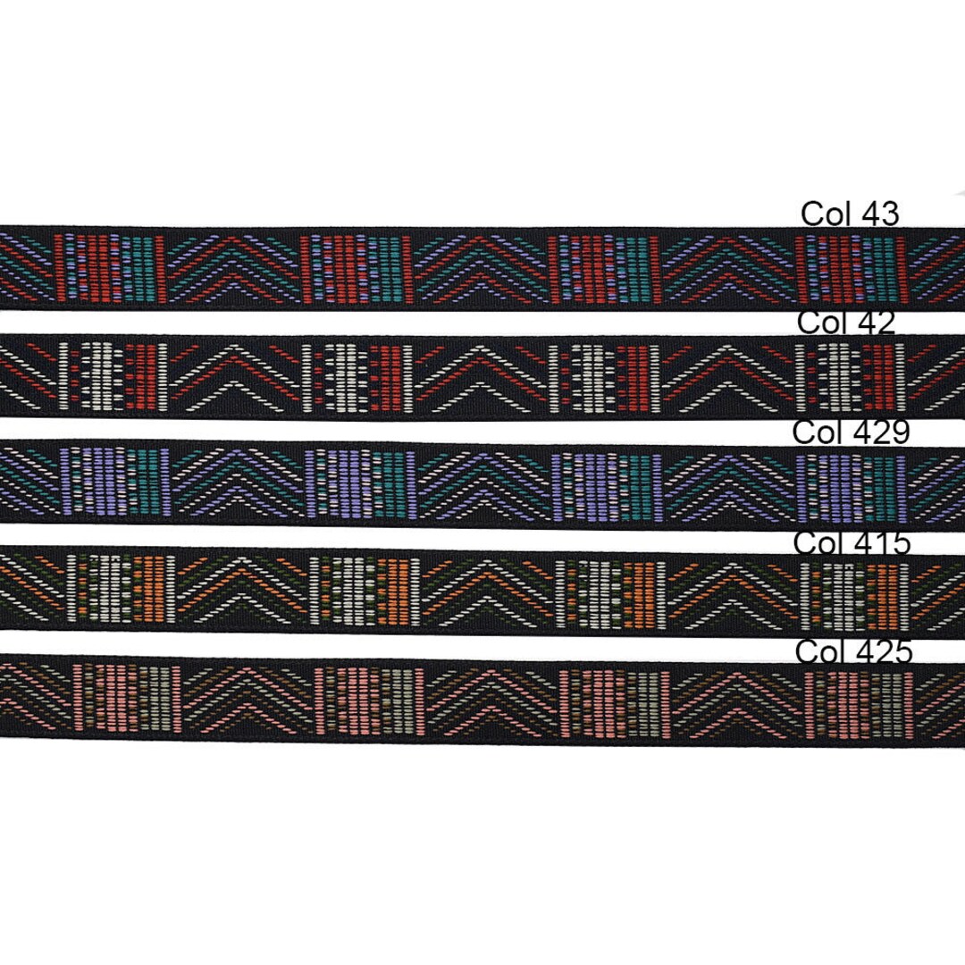 3/4" (19mm) Southwestern Geometric Jacquard Trim 3416A (1 Yard) - Etsy