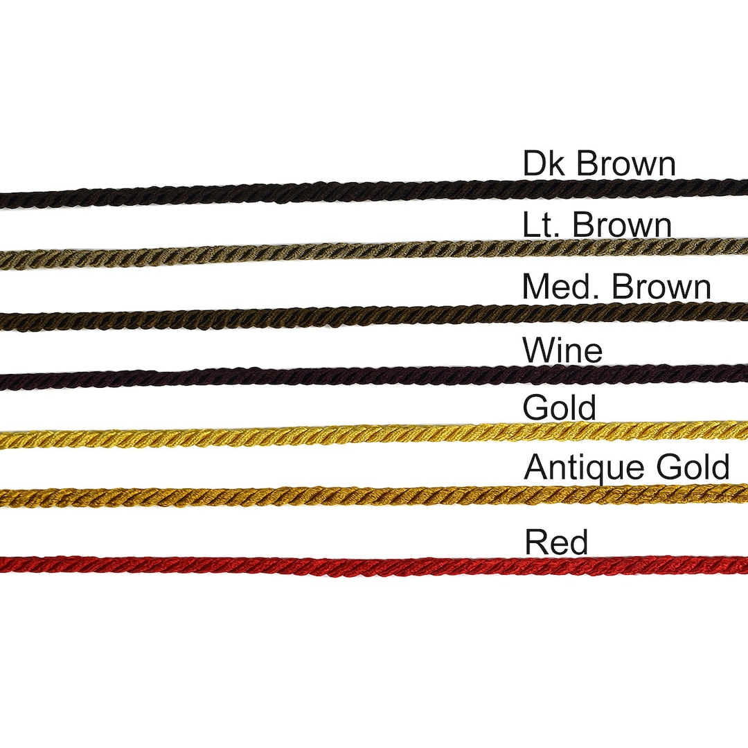 3/16" (5mm) Rayon Twisted Cord 2306A - Etsy