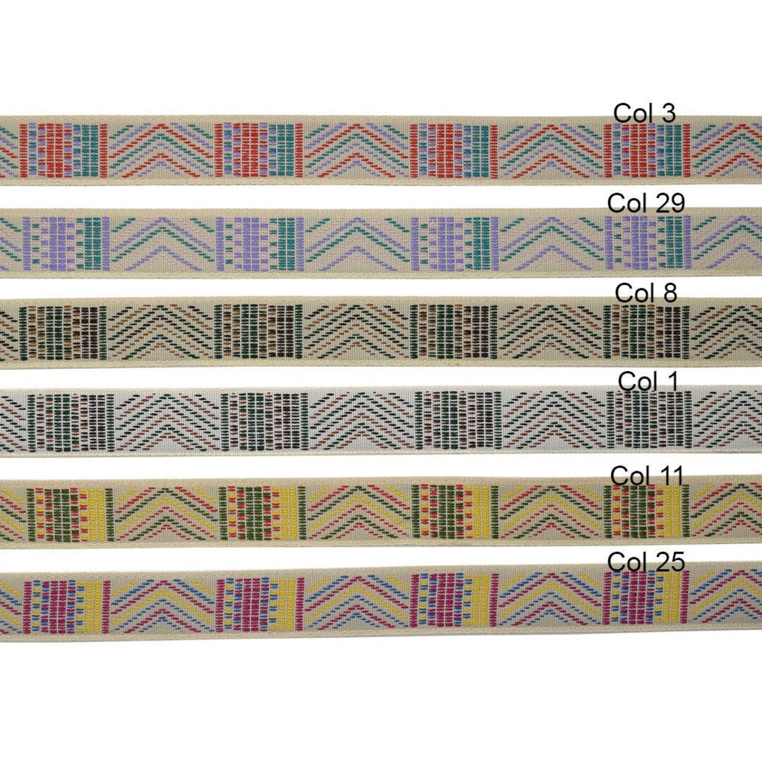 3/4" (19mm) Southwestern Geometric Jacquard Trim 3416 (1 Yard) - Etsy