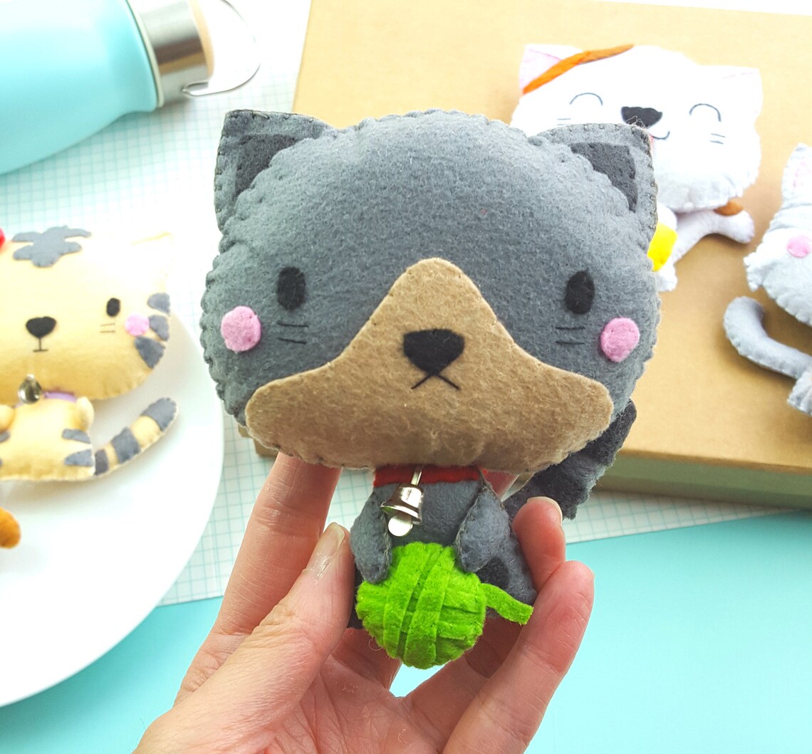 Cute Cat Ornament Patterns - Etsy