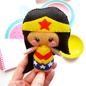 Wonder Woman Doll Pattern - Etsy