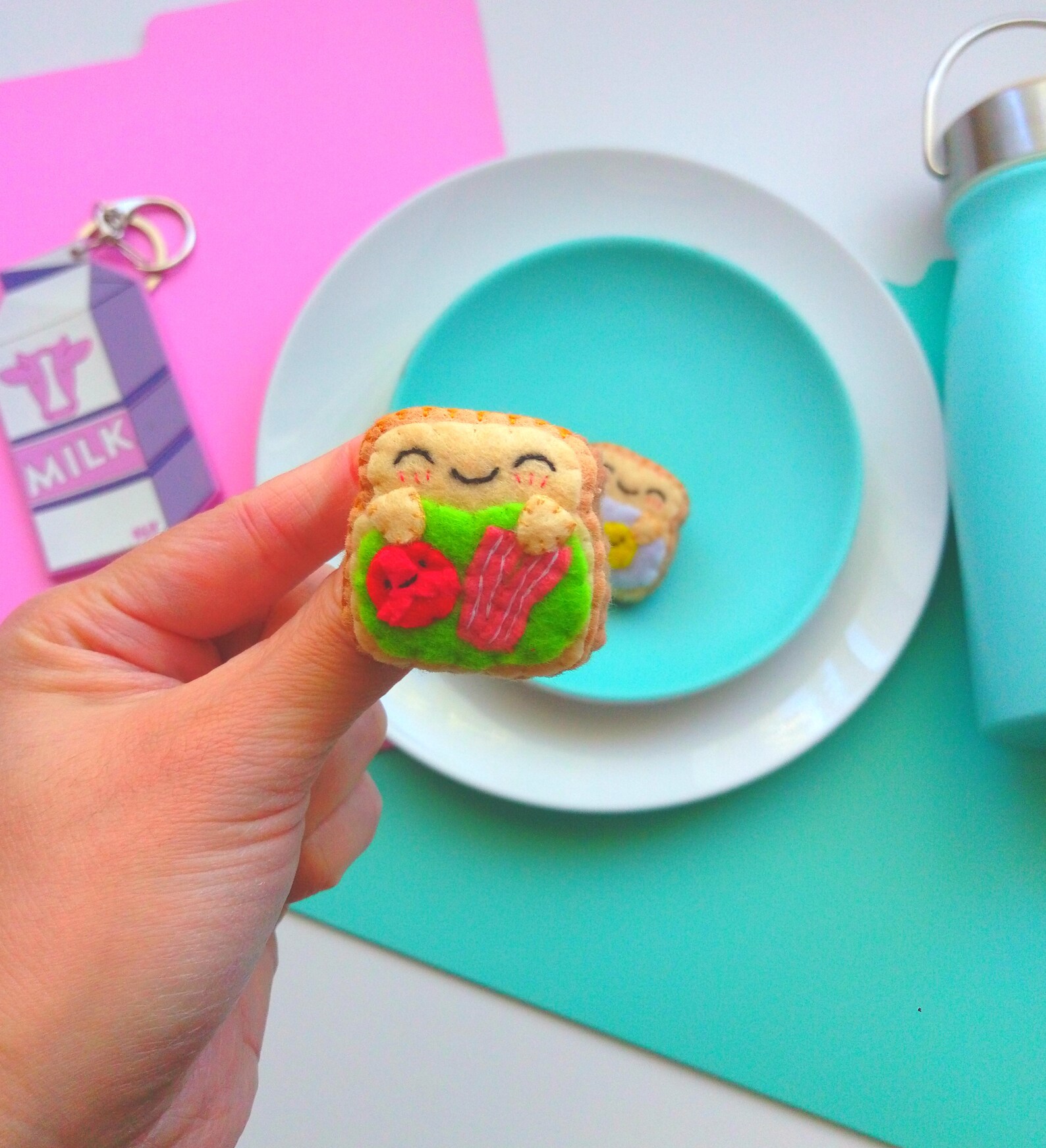 Toast Brooch Pattern BLT Toast Pattern Breakfast Food Felt - Etsy