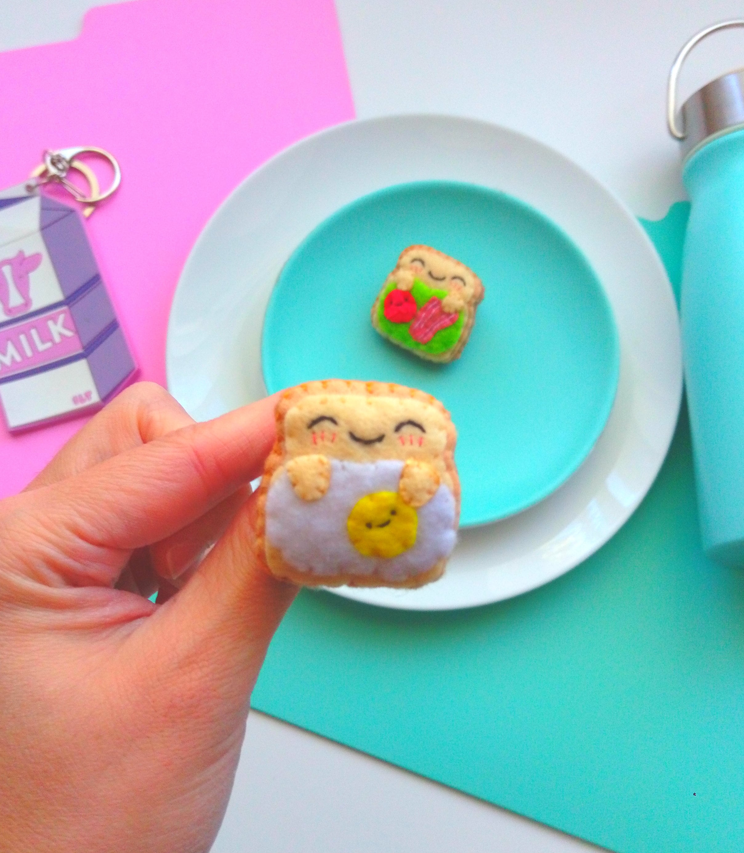 Toast Brooch Pattern BLT Toast Pattern Breakfast Food Felt - Etsy