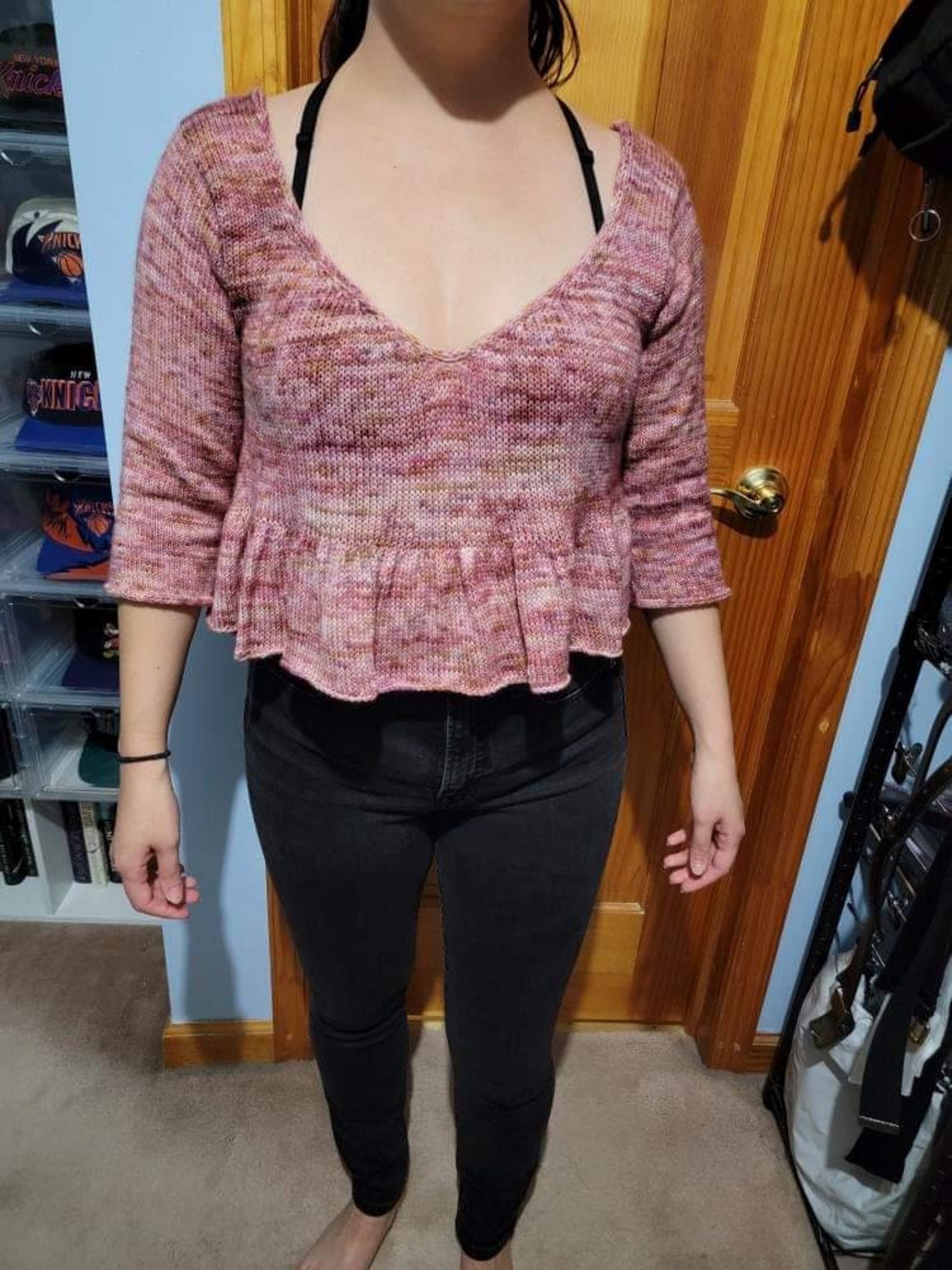 Knitting Pattern // Ruffle Your Tailfeathers Top - Etsy