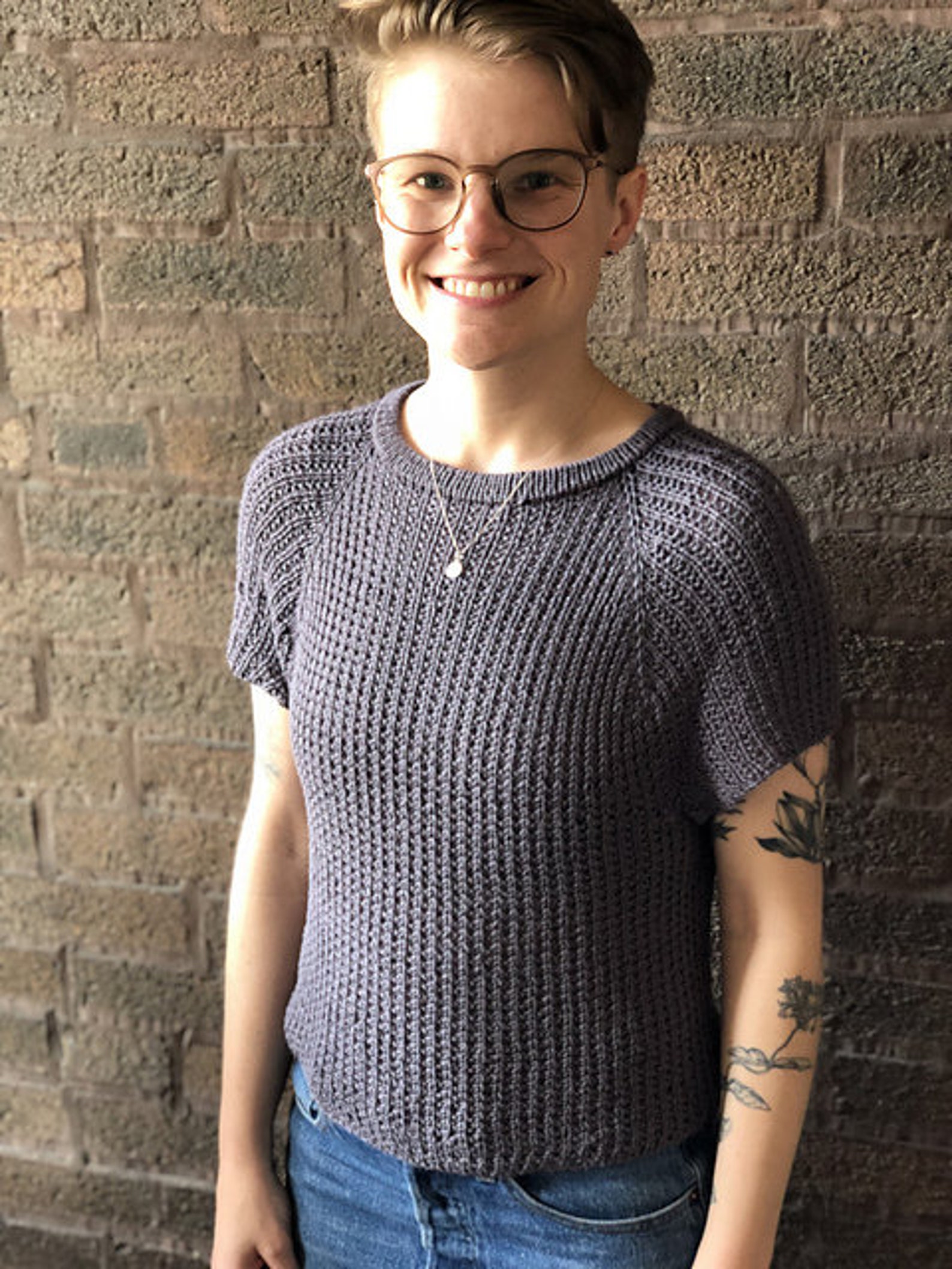 Knitting Pattern // Texture Tee - Etsy