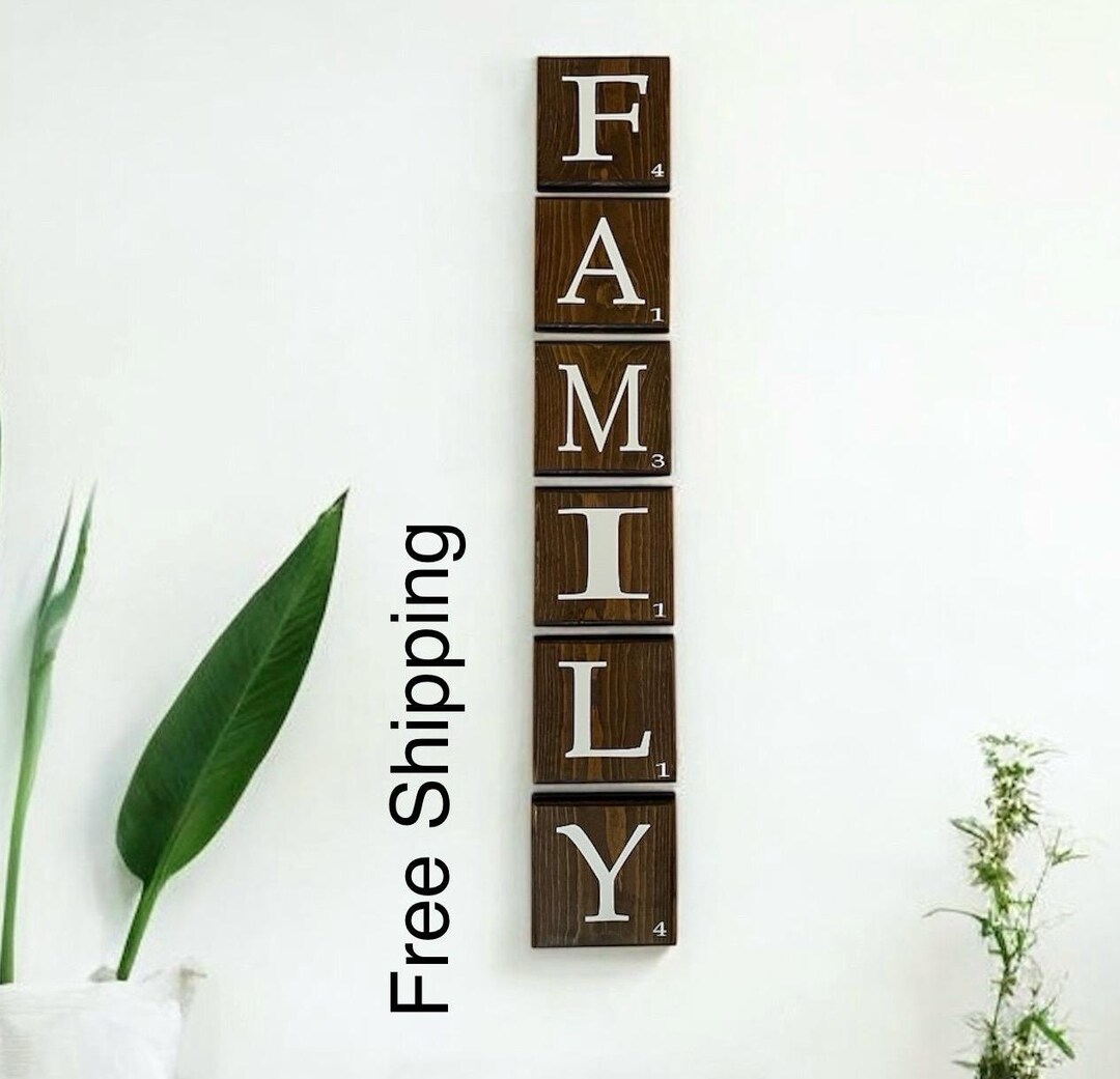 Personalized Scrabble Wall Tile Art Scrabble Letters ~ 5.5” X 5.5 ...