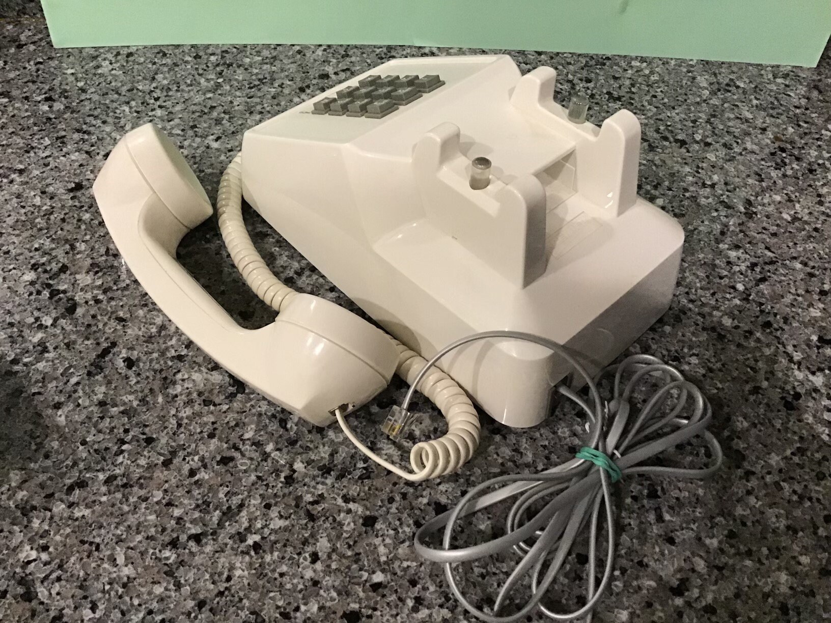 Vintage White premier Push Button Desk Phone. - Etsy