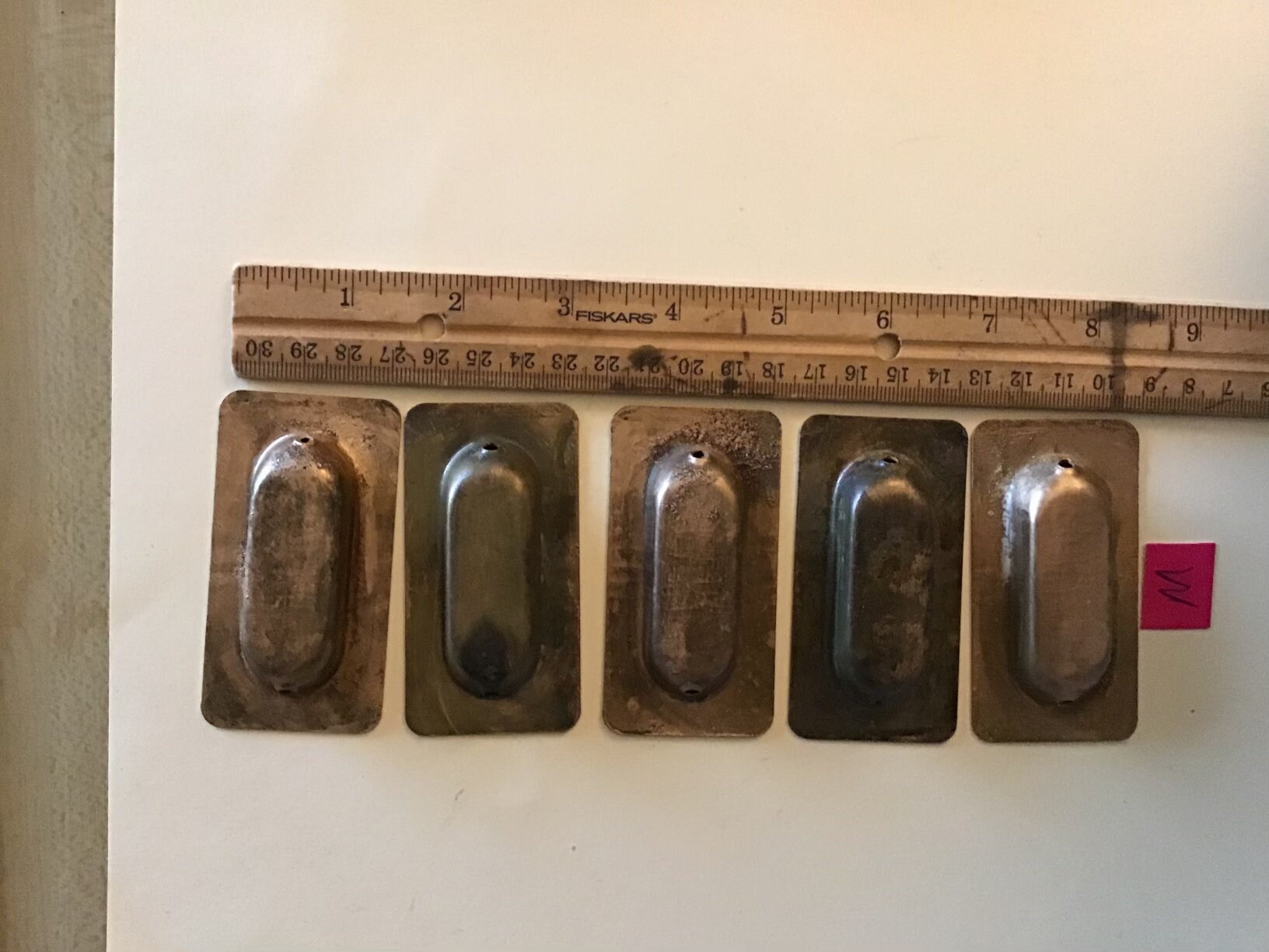 Set of 5 Vintage Brass Window Recessed Sash Lift/pulls/hardware. 2522 - Etsy