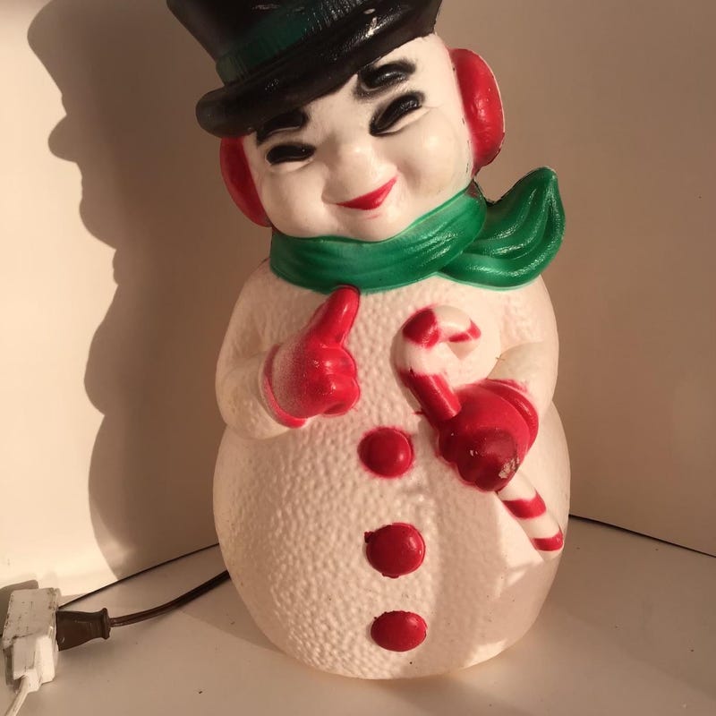 Blow Mold Snowman - Etsy