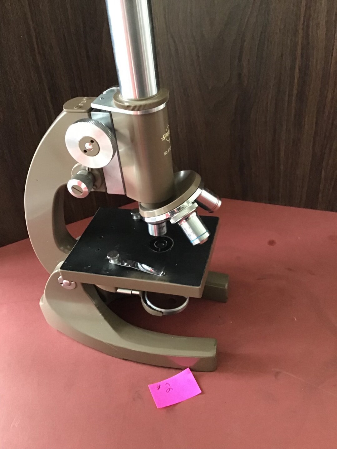 Vintage Swift No 613127 Monocular School Surplus Microscope F/ 3 ...