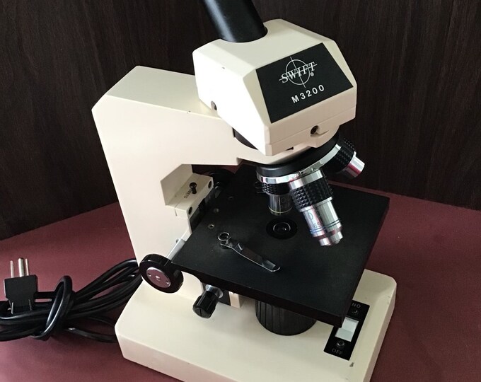 Vintage Swift M3200 Monocular School Surplus Microscope Featuring 3 ...