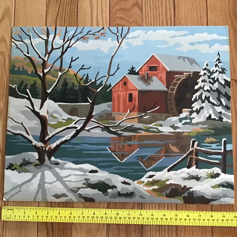 Winter Paint by Number - Etsy