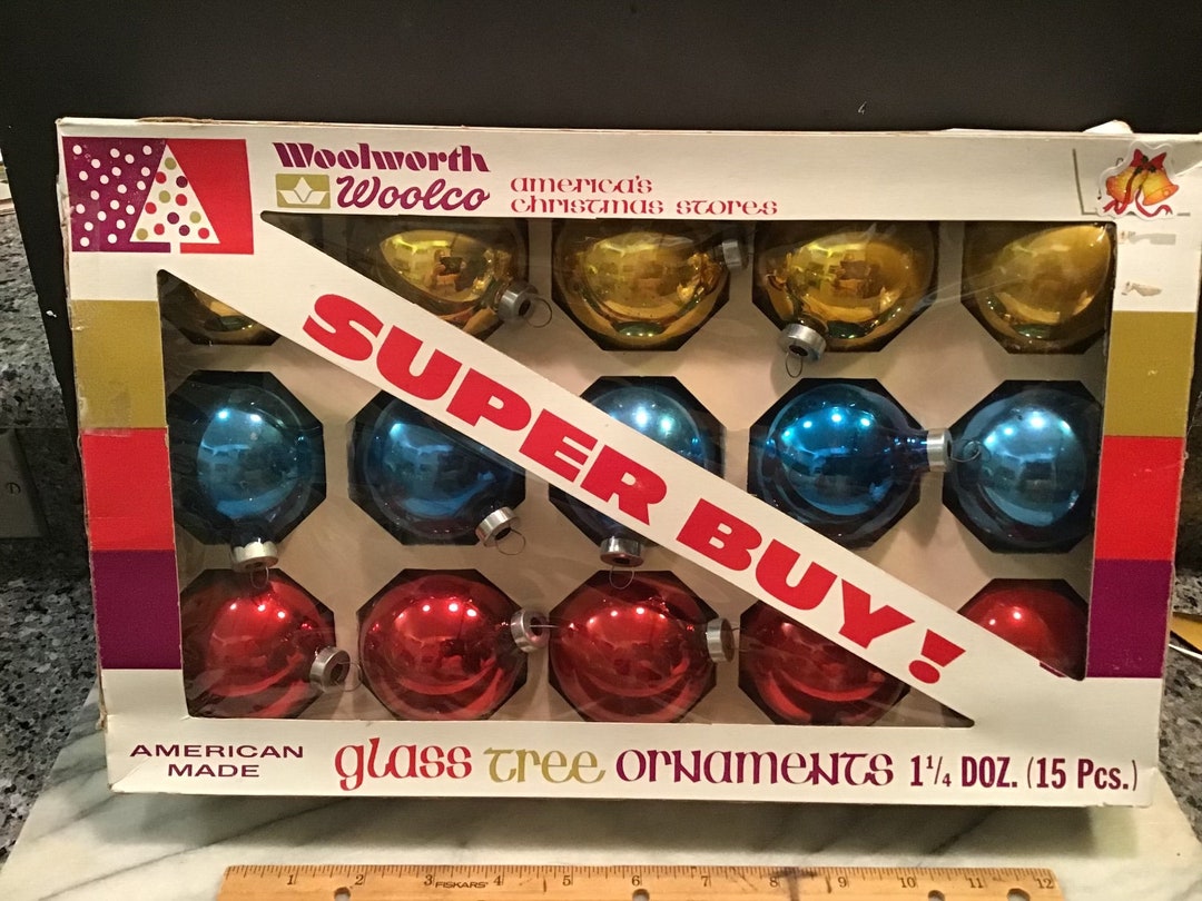 Vintage Set of 15 Woolworth / Woolco america's Christmas Stores ...