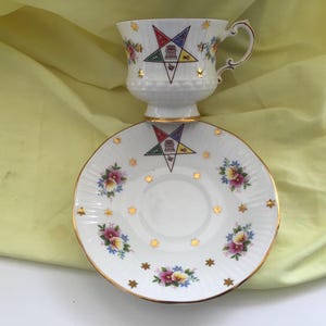 Vintage Order of Eastern Star (OES) Elizabethan Fine Bone China Teacup ...