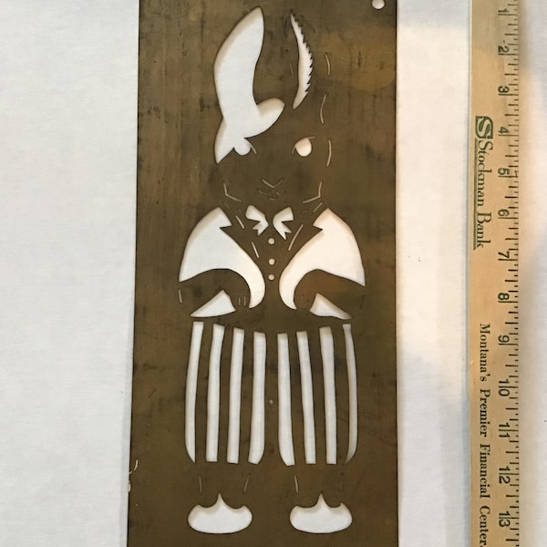 Brass Rabbit Wall Art - Etsy