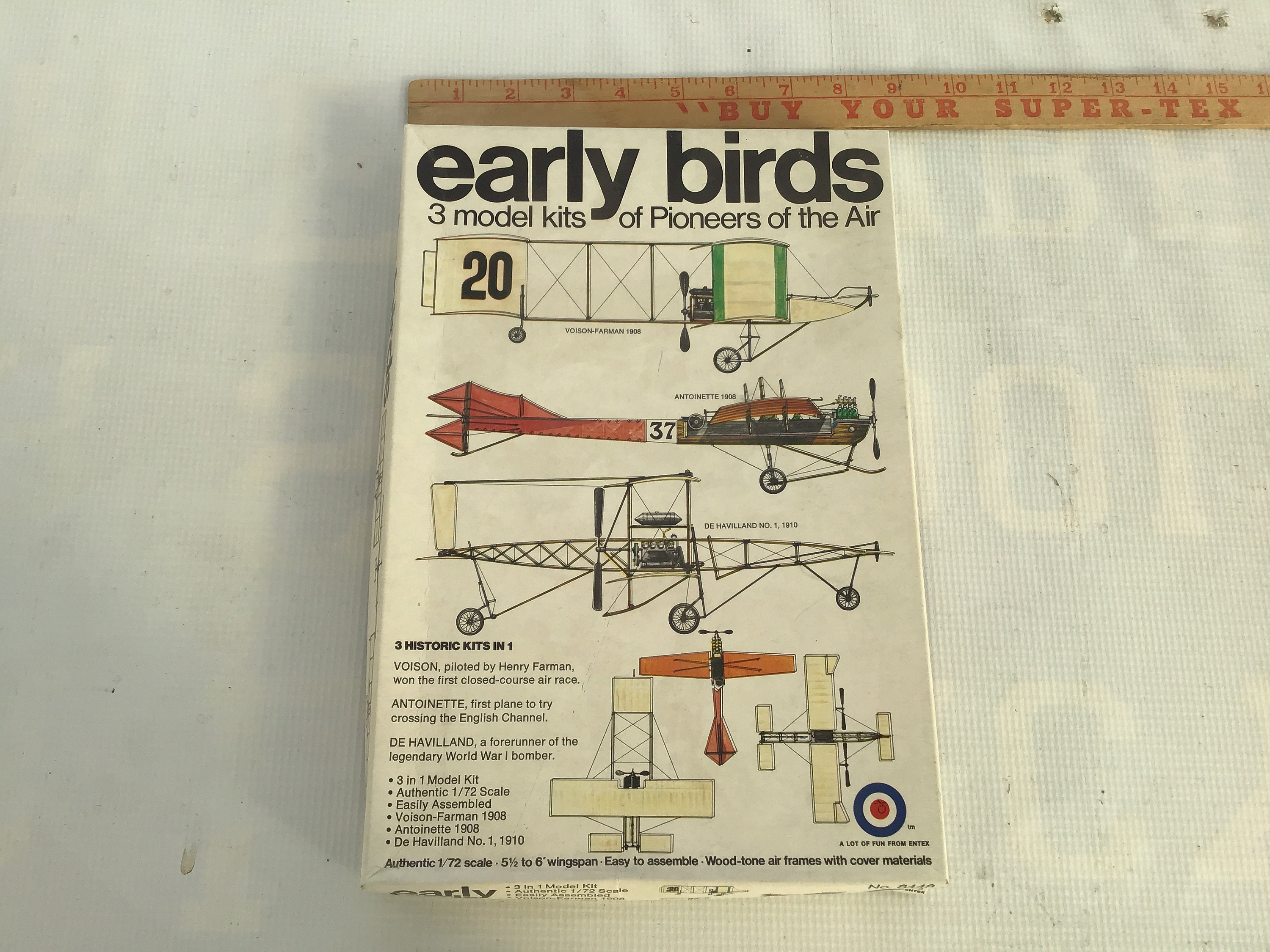 Vintage Entex-early Birds-3 Model Kits of Pioneer of the Air. 1896 - Etsy
