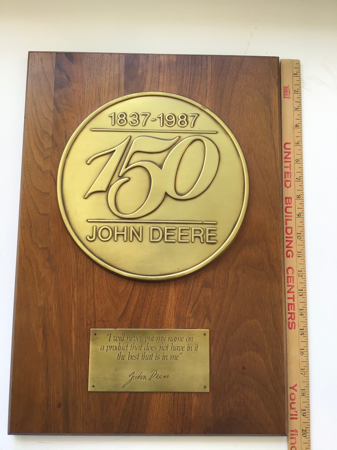 Vintage John Deere Dealership "150 Years" Plaque / Sign. #1991 - Etsy