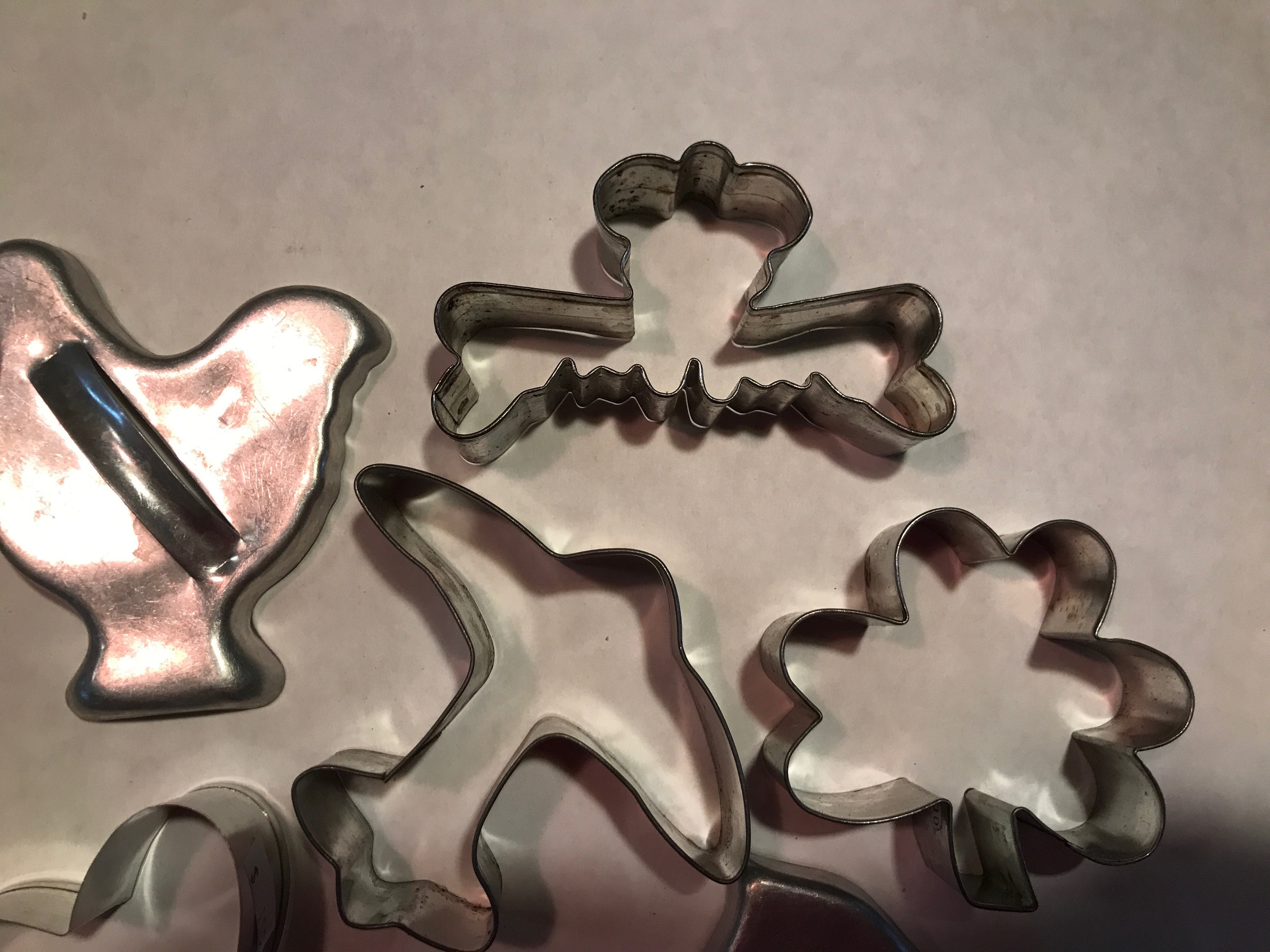 Set of 8 Vintage Assorted Theme Metal Cookie Cutters. 1420 - Etsy