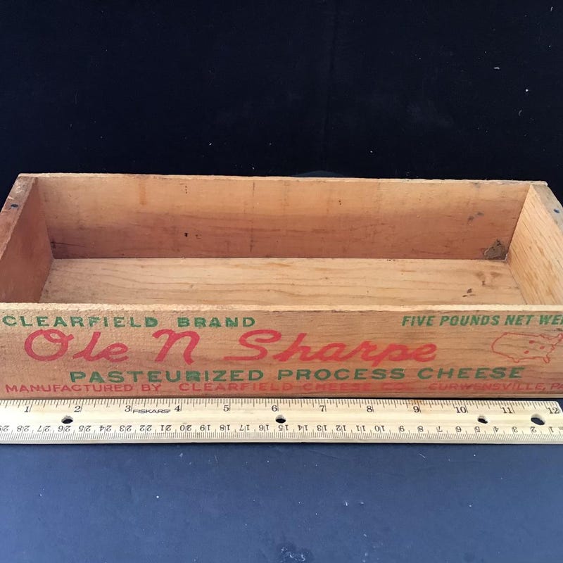 Vintage Cheese Box - Etsy