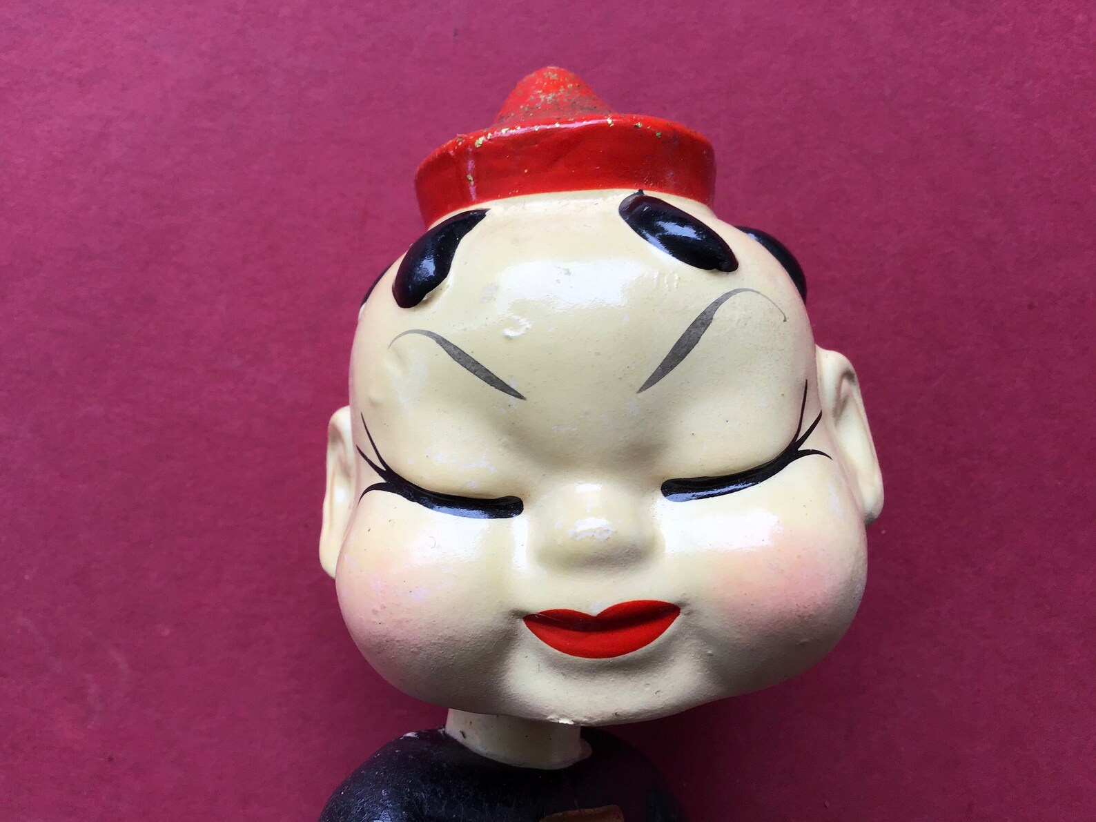 Vintage Mid-century Japan Asian Bobblehead / Nodding Figurine ...