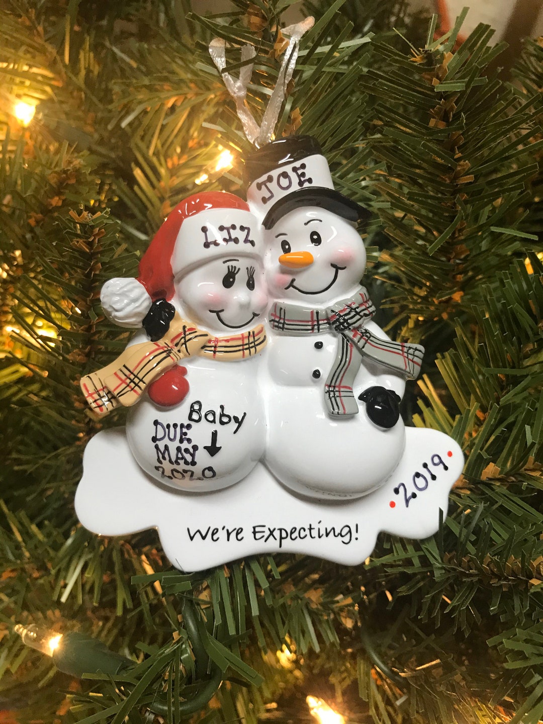 Personalized Expecting a Baby/pregnancy Christmas Ornament - Etsy